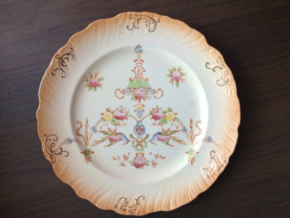 Vintage Plate Eva Pattern Rare Crown Devon Fielding Art | Etsy Canada