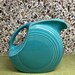 Fiestaware Disc Pitcher Turquoise Vintage Green Blue in Beautiful ...