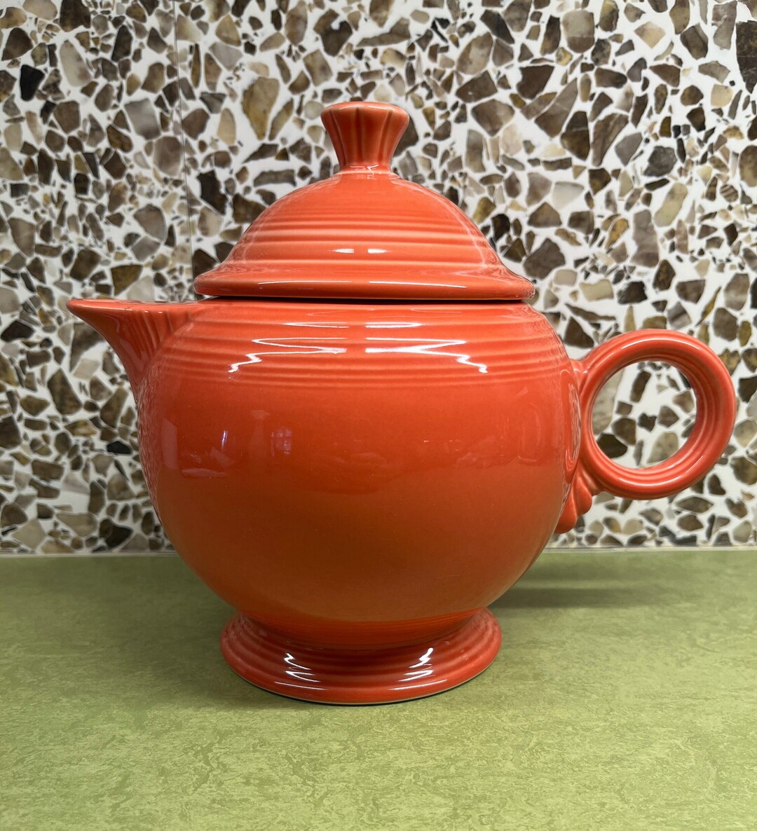 Fiestaware Teapot Persimmon Vintage Orange Coffee Pot in Beautiful ...