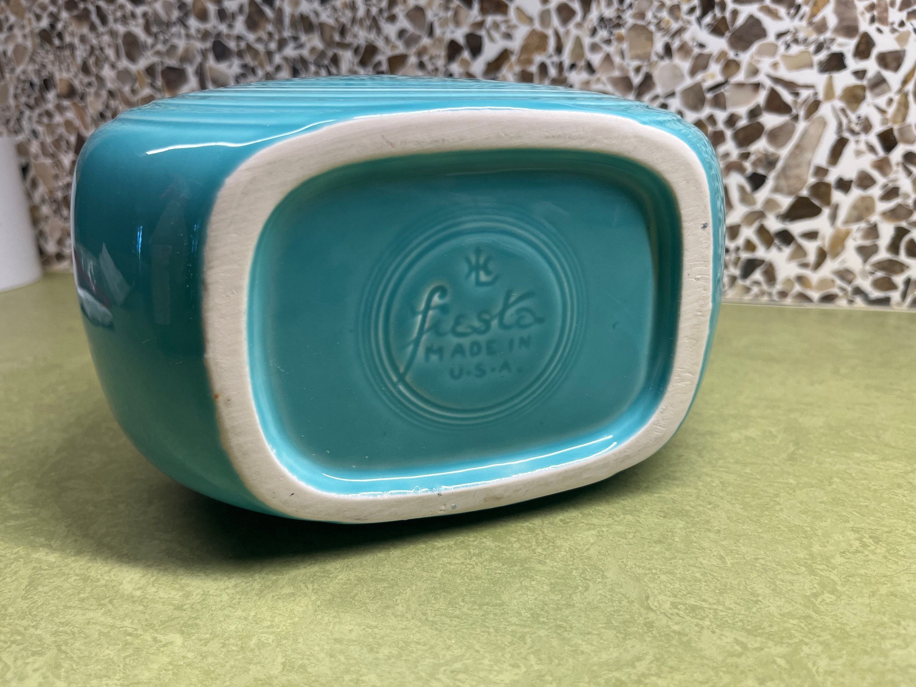 Fiestaware Disc Pitcher Turquoise Vintage Green Blue in Beautiful ...