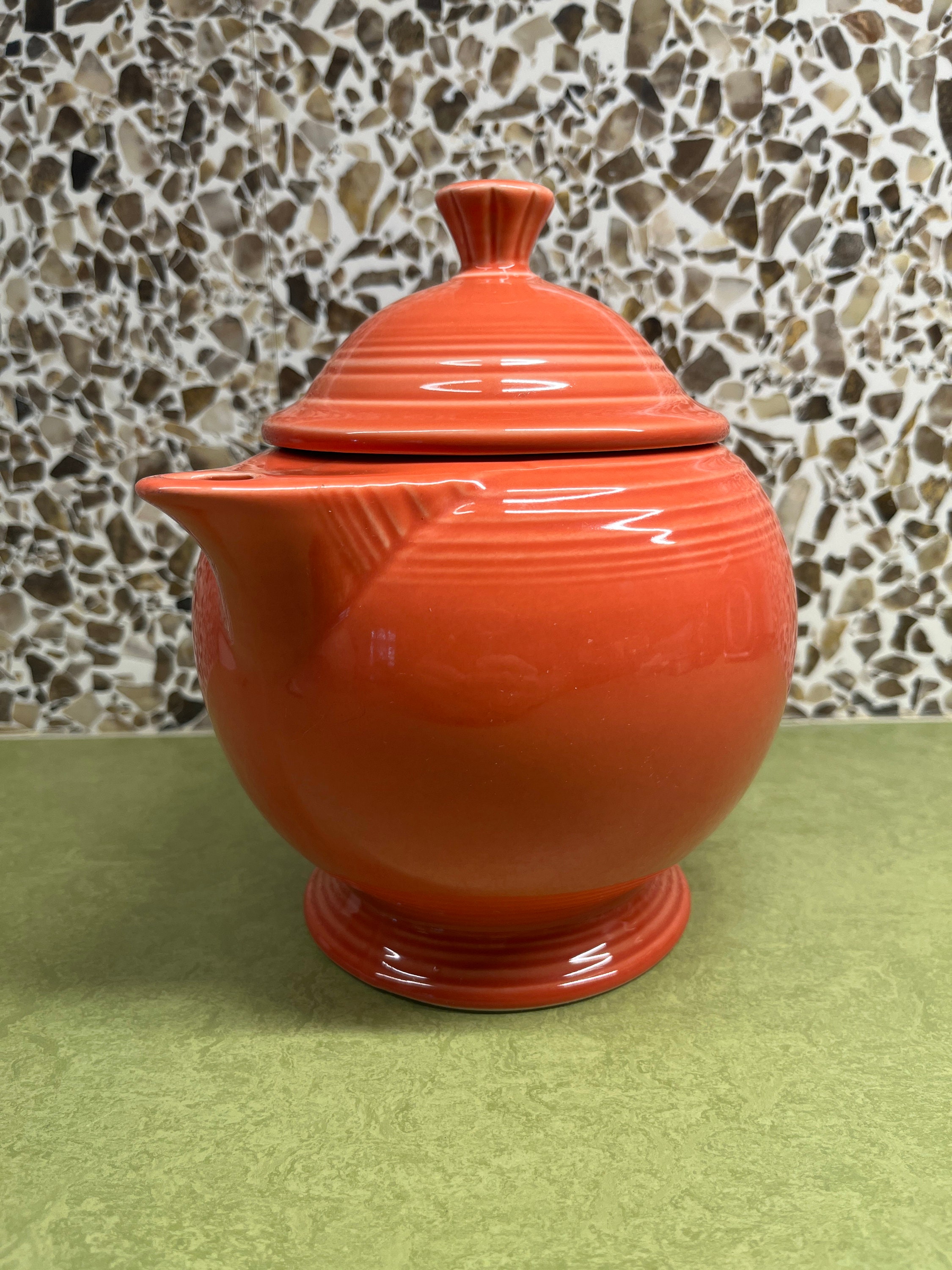Vintage Fiestaware Teapot, Persimmon Orange, Unused Condition - Etsy