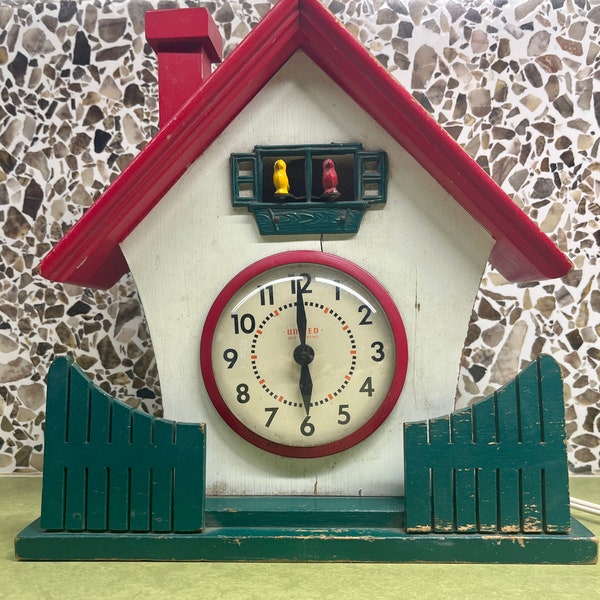House Shape Clock - Etsy
