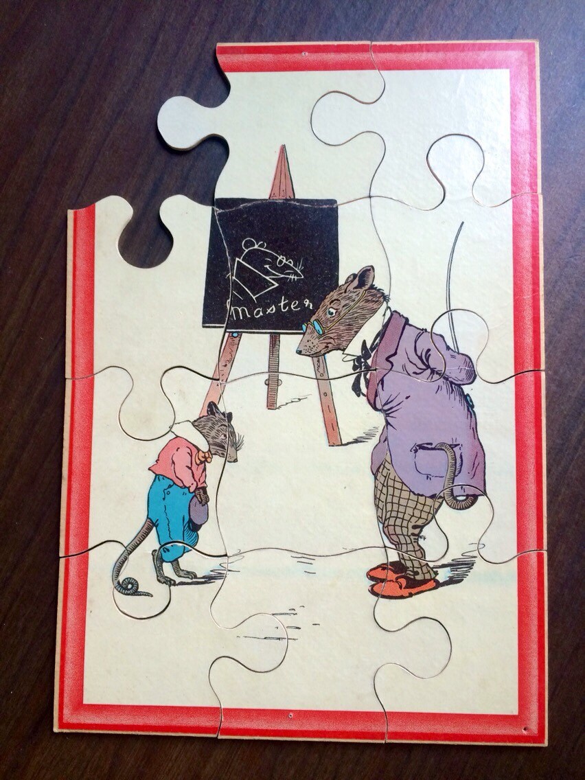 Vintage Picture Puzzle Parker Brothers Comical Animals Set of - Etsy
