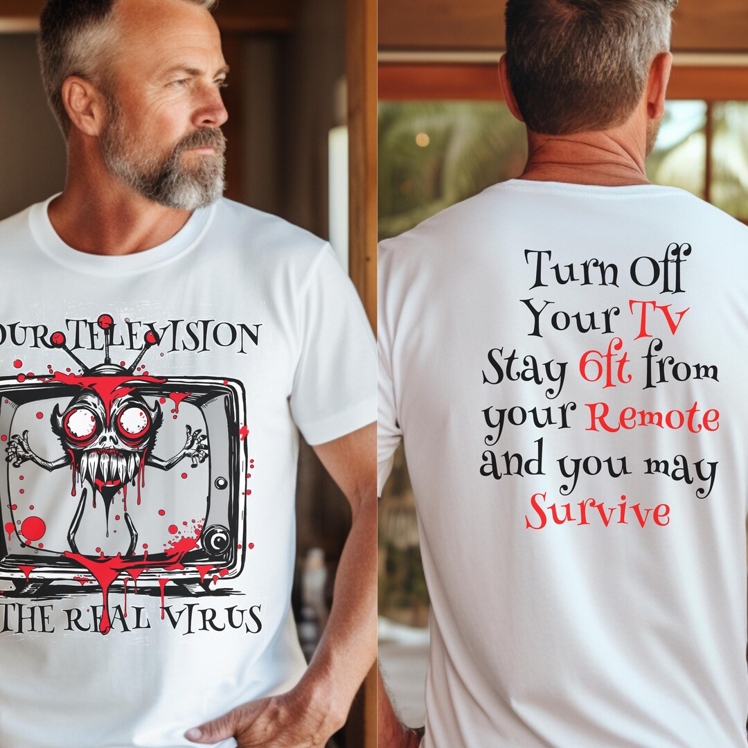 Your Television is the Real Virus, Anti Government Control, Retro ...