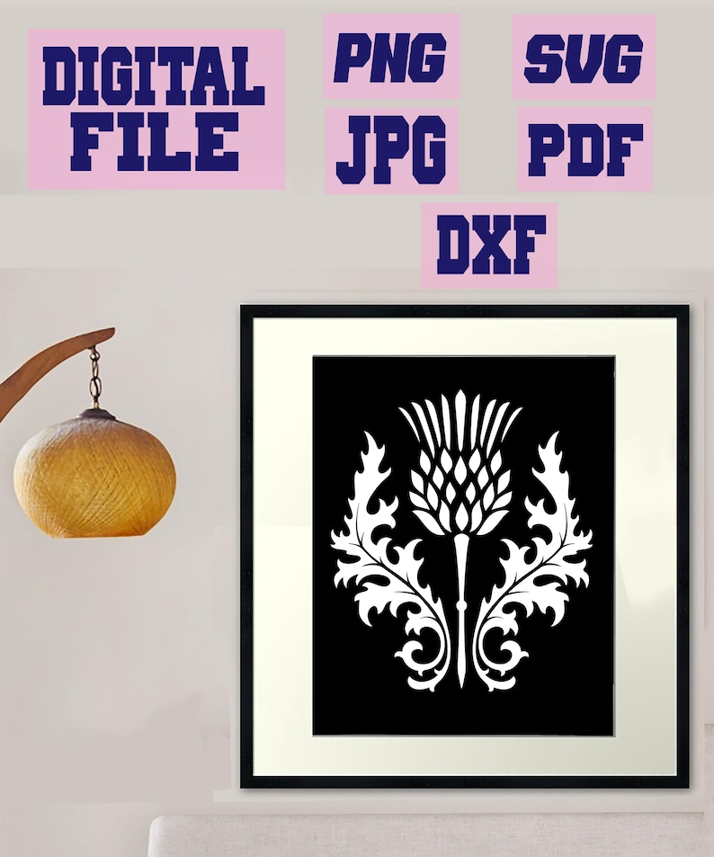 Scottish Thistle Vector Art, Cut File Designs (digital Download) - Etsy ...