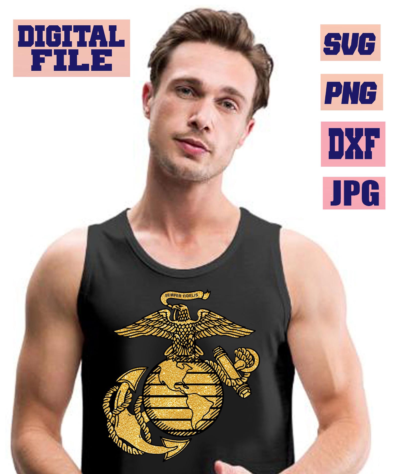 Svg/png/jpg/dxf United States Marine Corps (USMC) Emblem Marines USA ...