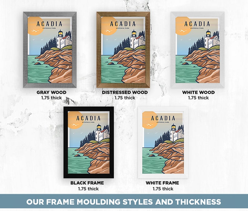 Acadia Lighthouse Illustration - Etsy