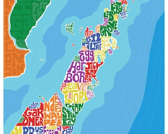 1914 Map of Chambers Island Gibralter Township Door County - Etsy