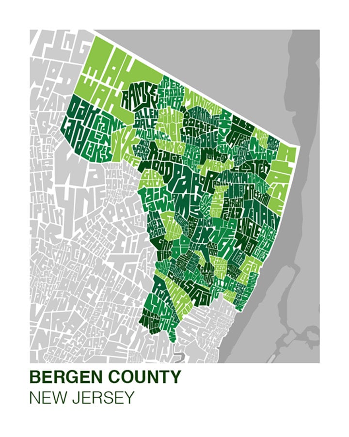Bergen County Map The Changing Landscape Of Bergen County, New Jersey