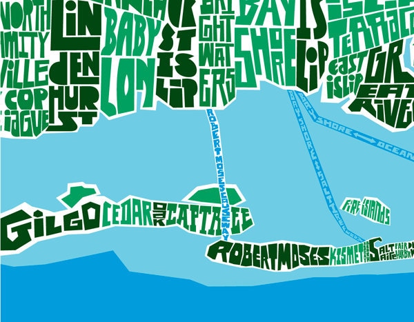 Fire Island Neighborhood Type Map - Etsy