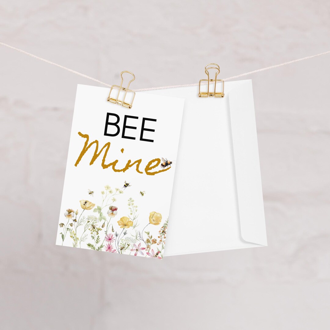 Bumble Bee Mine Greeting Card - Etsy