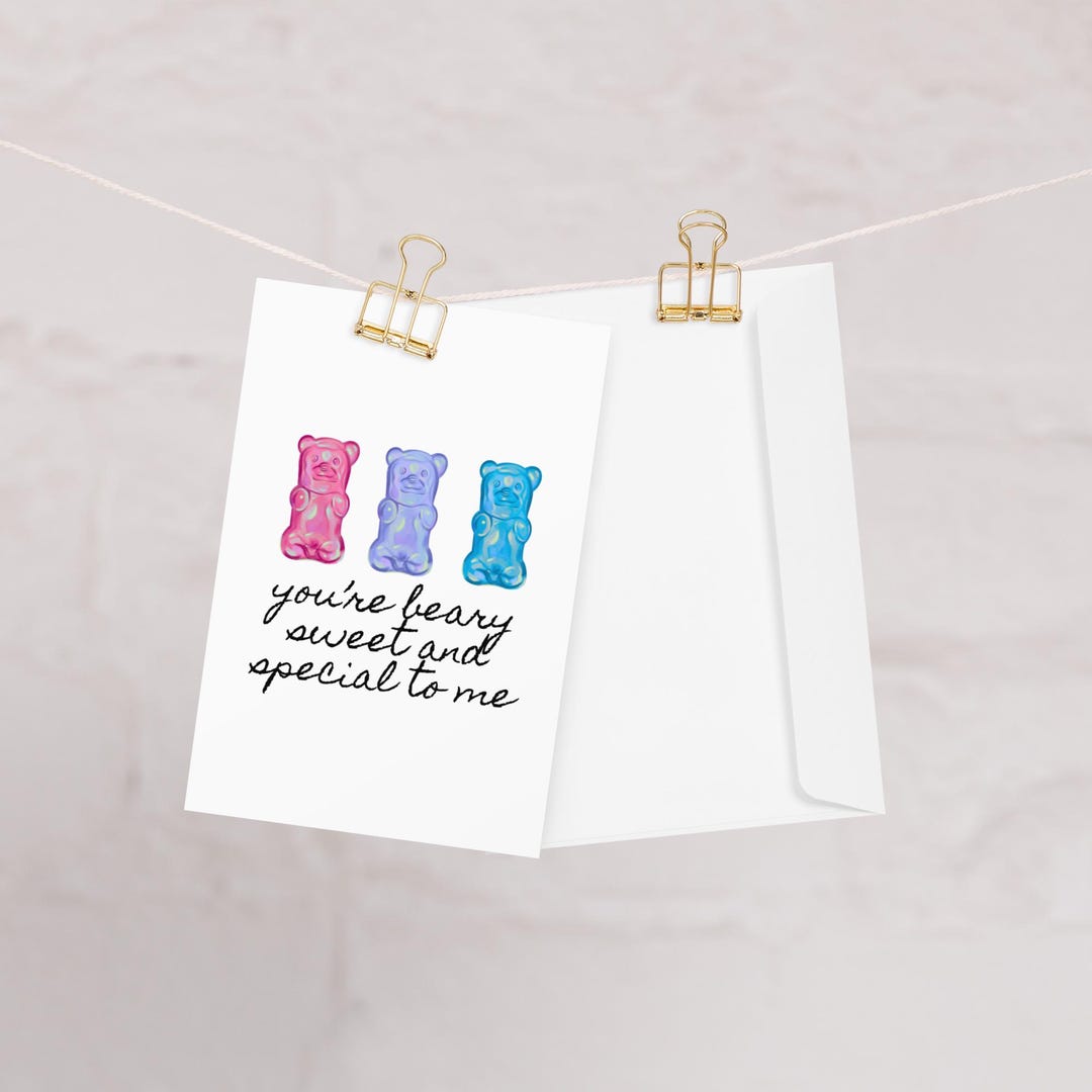 Gummy Bear Special Greeting Card - Etsy
