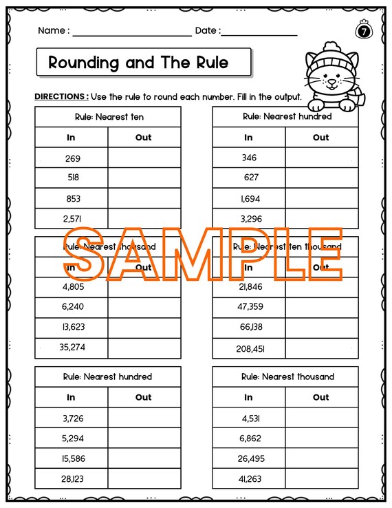 Place Value And Rounding Worksheets Pdf 8std Math 10july Practice Set