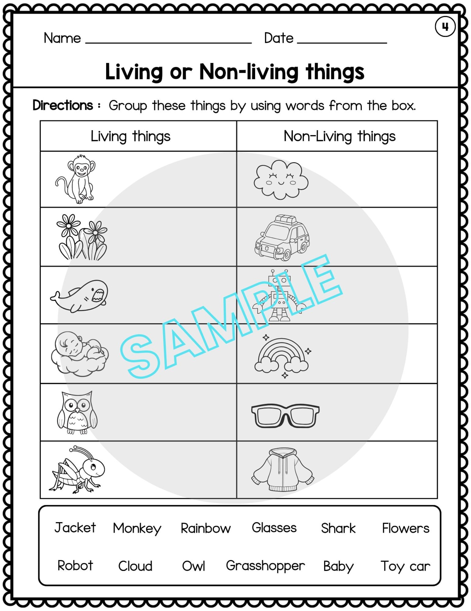 Living and Non-living Things Worksheets: Homeschool Science Grades 1-3 ...