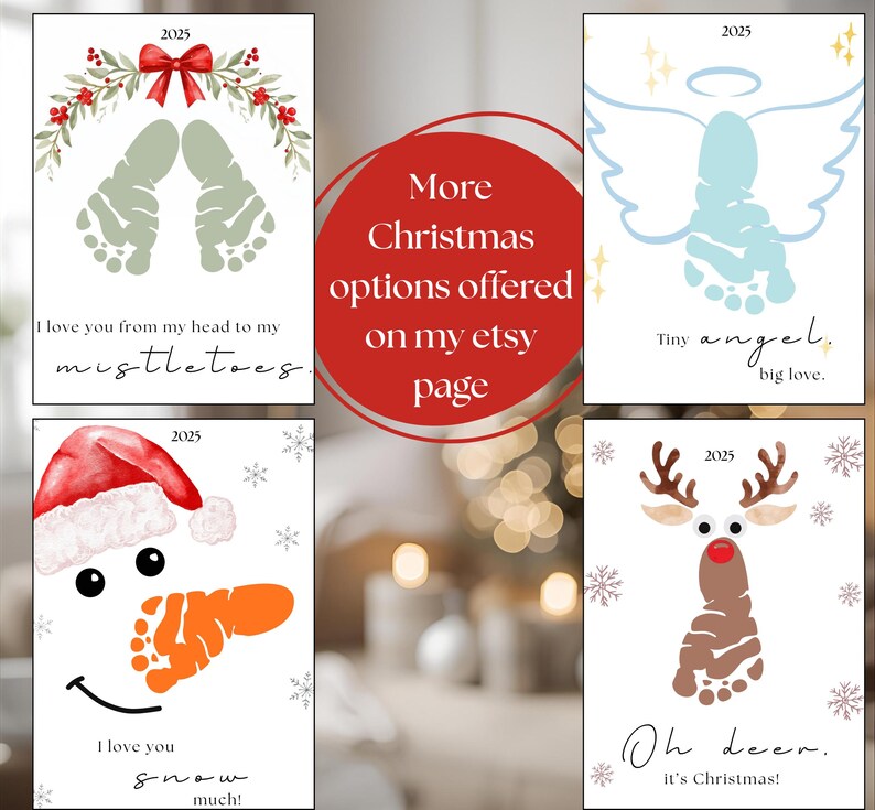 Baby Christmas Tree Footprint Art - Christmas Keepsake, Nursery Decor ...