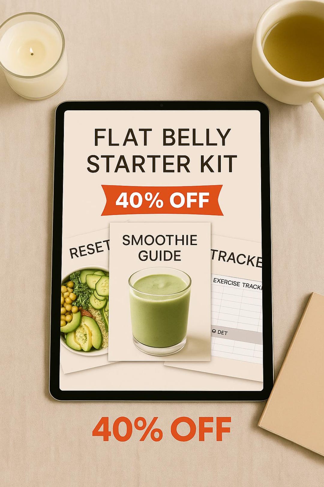 Flat Belly Starter Kit 7 Day Detox Plan Smoothie Guide and Tracker ...