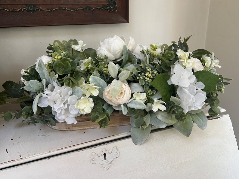 Cottage Style Centerpiece/farmhouse Floral - Etsy