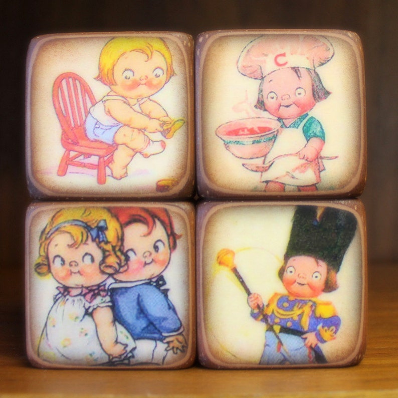 Vintage Style Campbell Soup Kids Blocks | Etsy