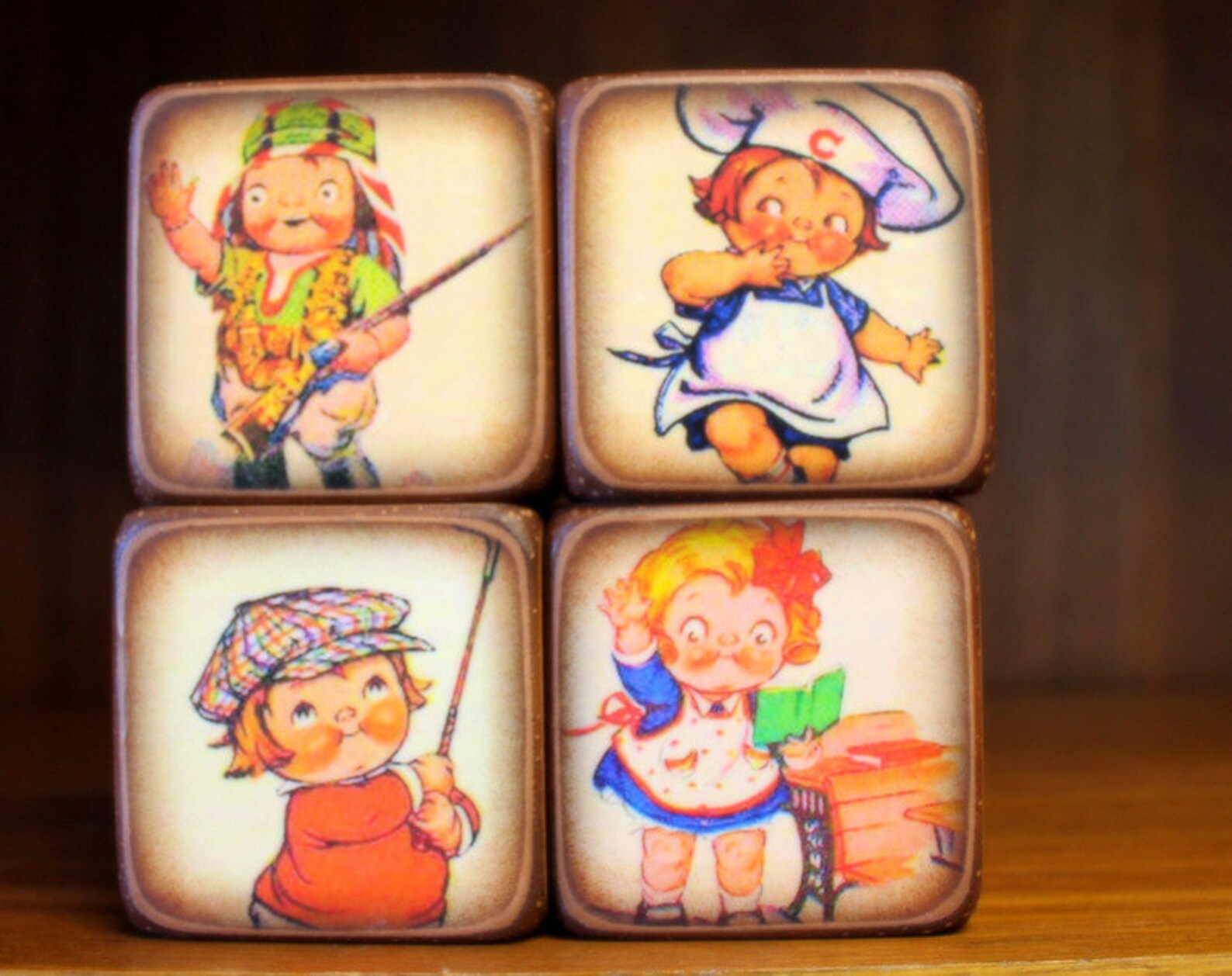 Vintage Style Campbell Soup Kids Blocks | Etsy