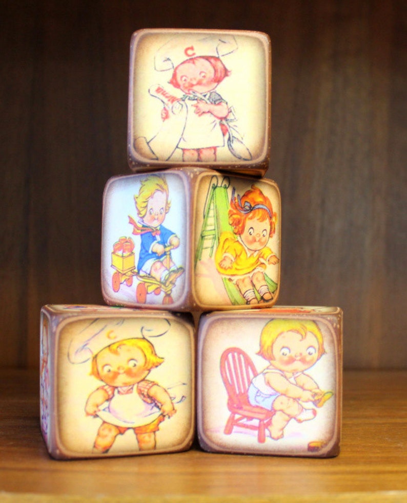 Vintage Style Campbell Soup Kids Blocks | Etsy