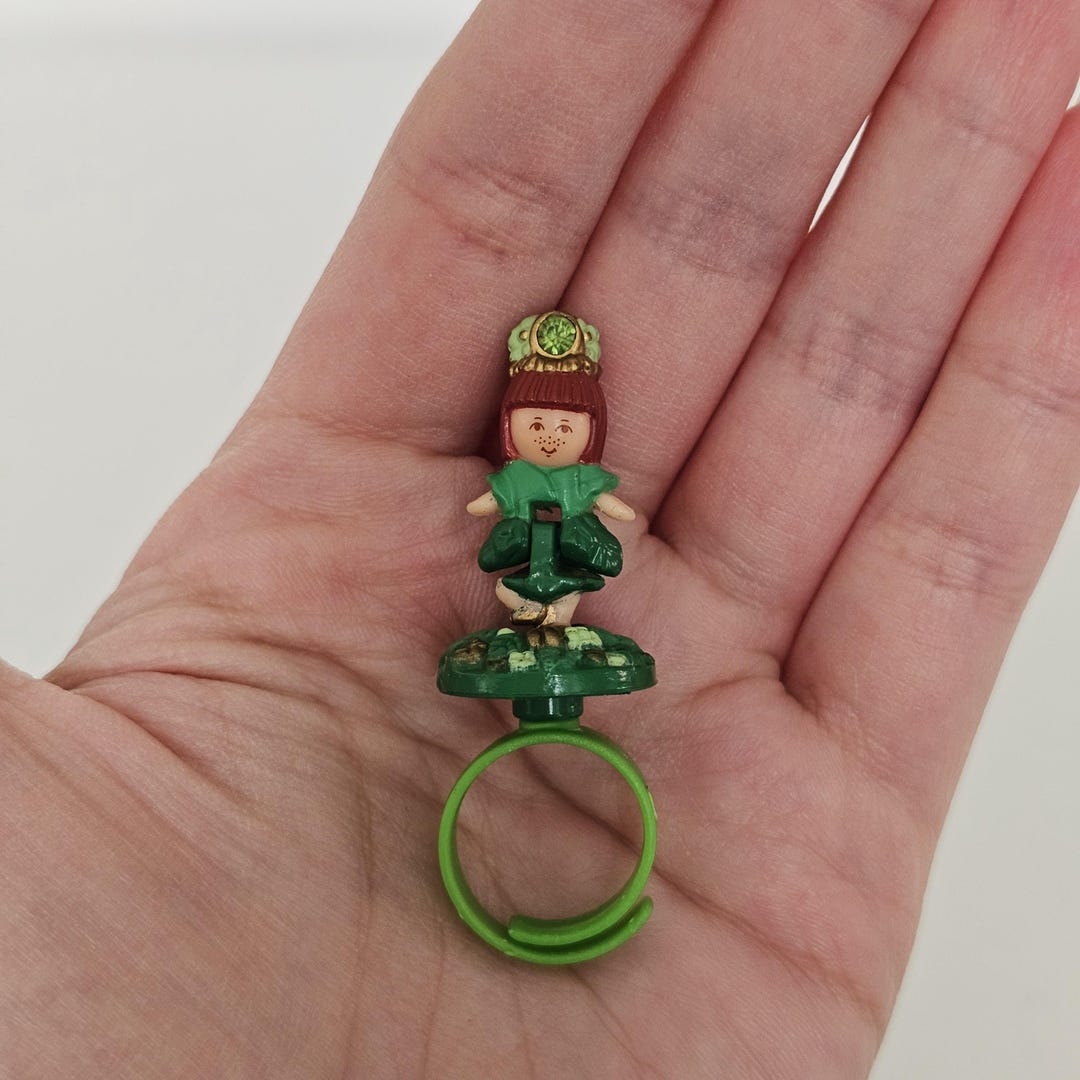 Vintage Polly Pocket Ring – Emerald Springtime Princess Bluebird 1992 ...