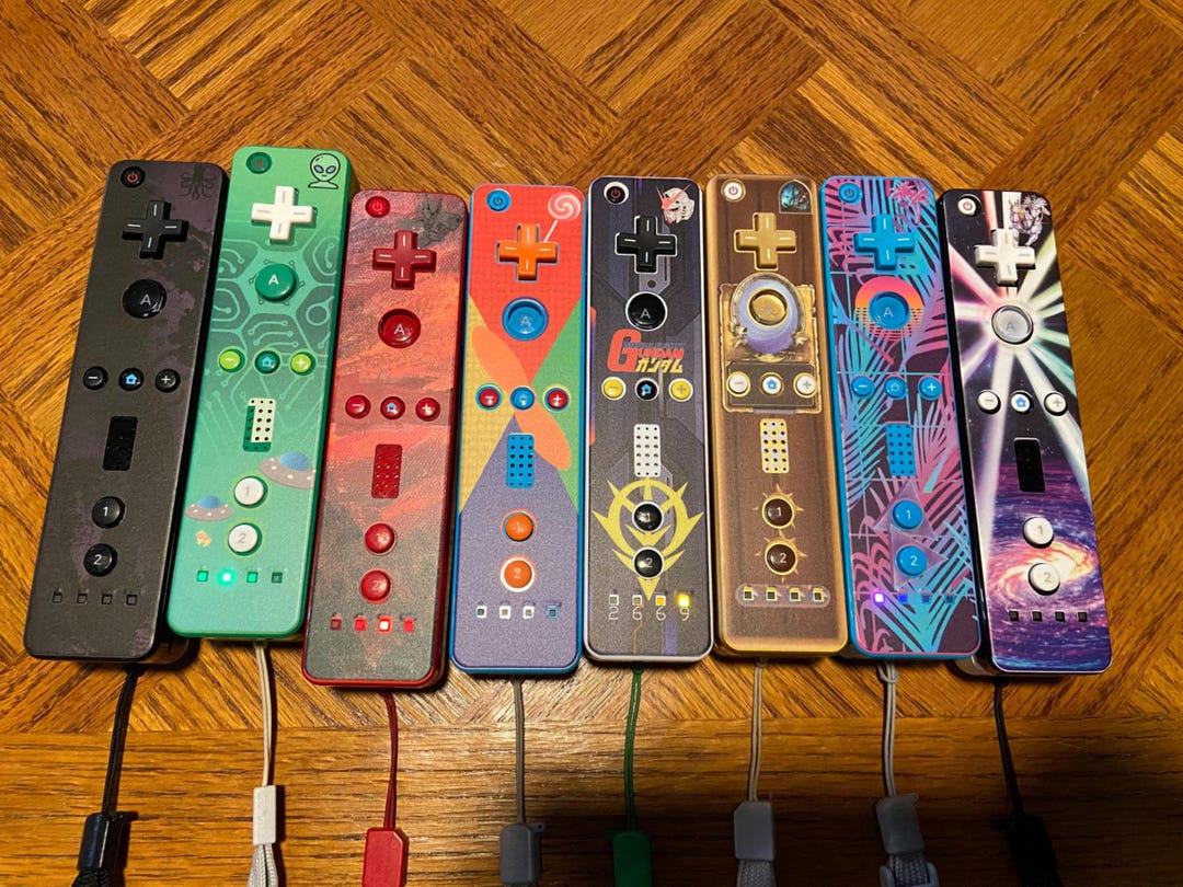 Customizable/modded OEM Wii Remote With Wii Motion Plus Inside CUSTOM ...