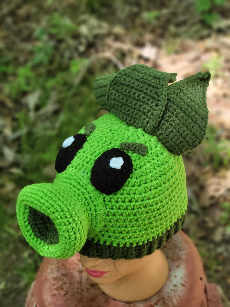 Plants Vs Zombies, Repeater Plant Beanie, 3D Character Animal Hat - Etsy