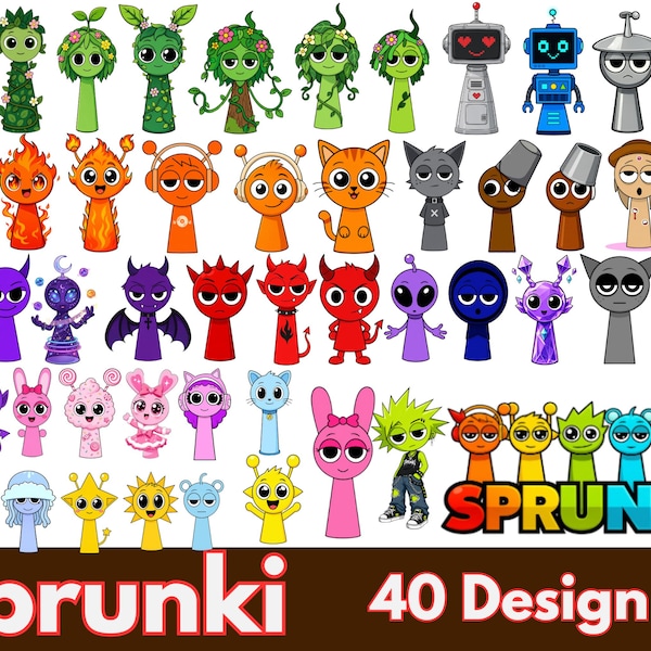 Sprunki Sticker - Etsy