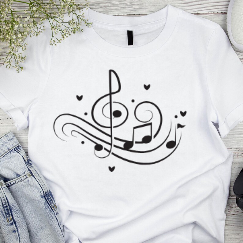 Music Notes PNG SVG Bundle, Musical Symbols Graphics (instant Download ...