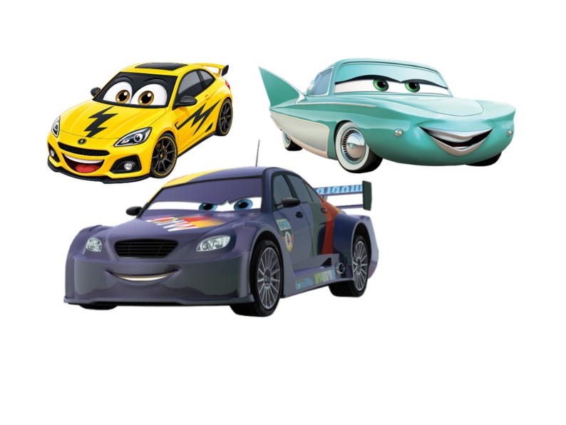 Cartoon Cars PNG Clipart Bundle, Racing, Vehicles (digital Download) - Etsy