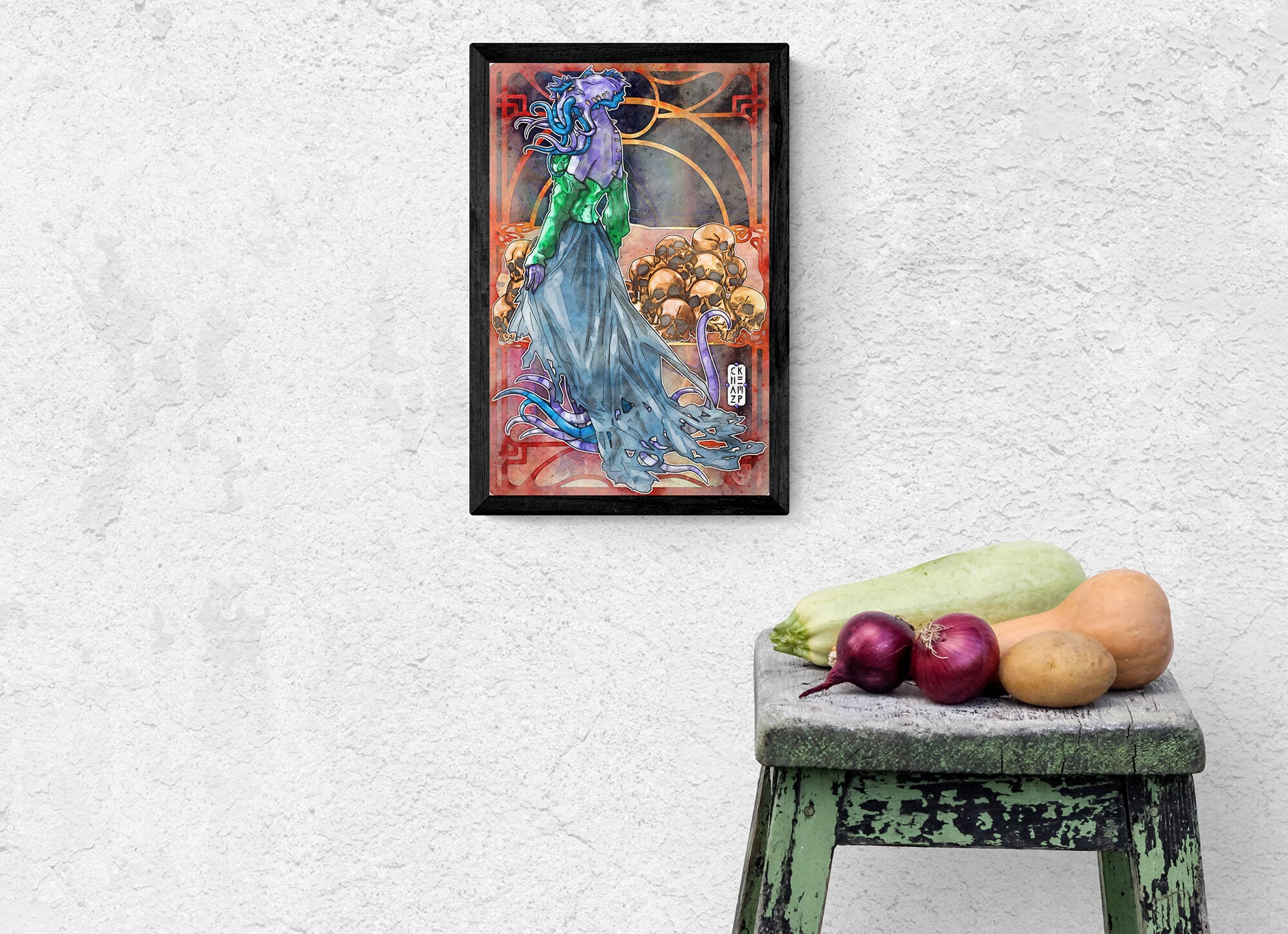 Cthulhu, Cthulhu Art, Cthulhu Poster, Monster Poster, Fantasy Print ...