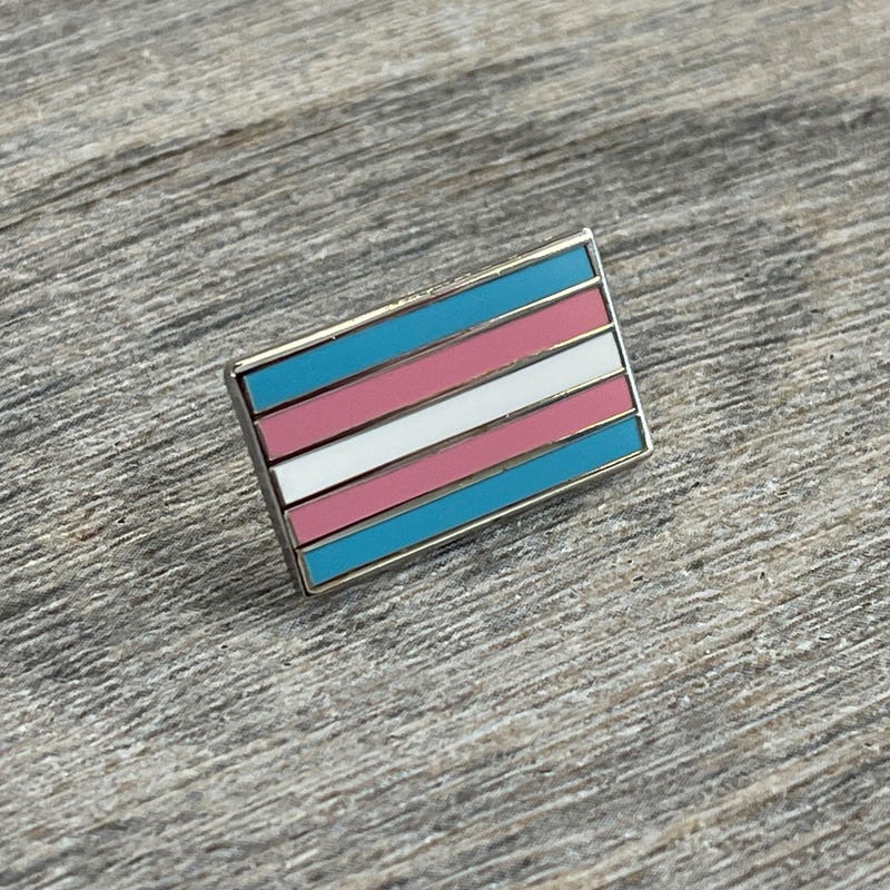 Gay Trans Flag Pin - Etsy