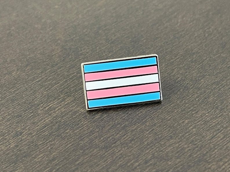 Transgender Pride Flag Enamel Pin - LGBTQ+ Pride Accessory - Etsy