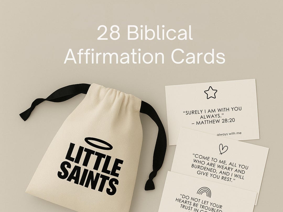 28 Mixed Scripture Cards - Affirmation Encouragement Love Bible Kids ...