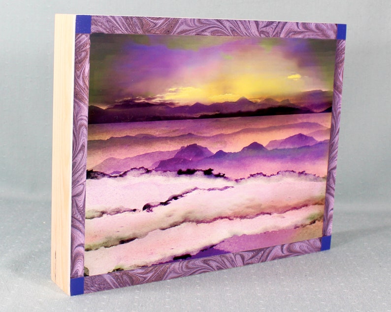 Handmade Paper Layered Collage Photograph Mounted on 8x10 Wood - Etsy