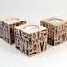Wooden Alphabet Tealight Holder, Vintage Typeset Letterpress Style ...