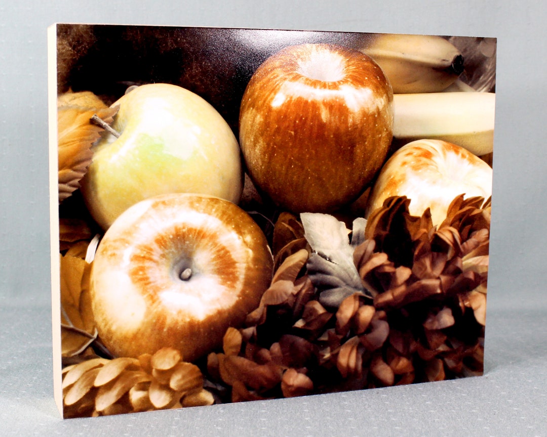 Mounted Autumn Apples and Mums Photograph on 8x10 Wood Frame - Etsy UK