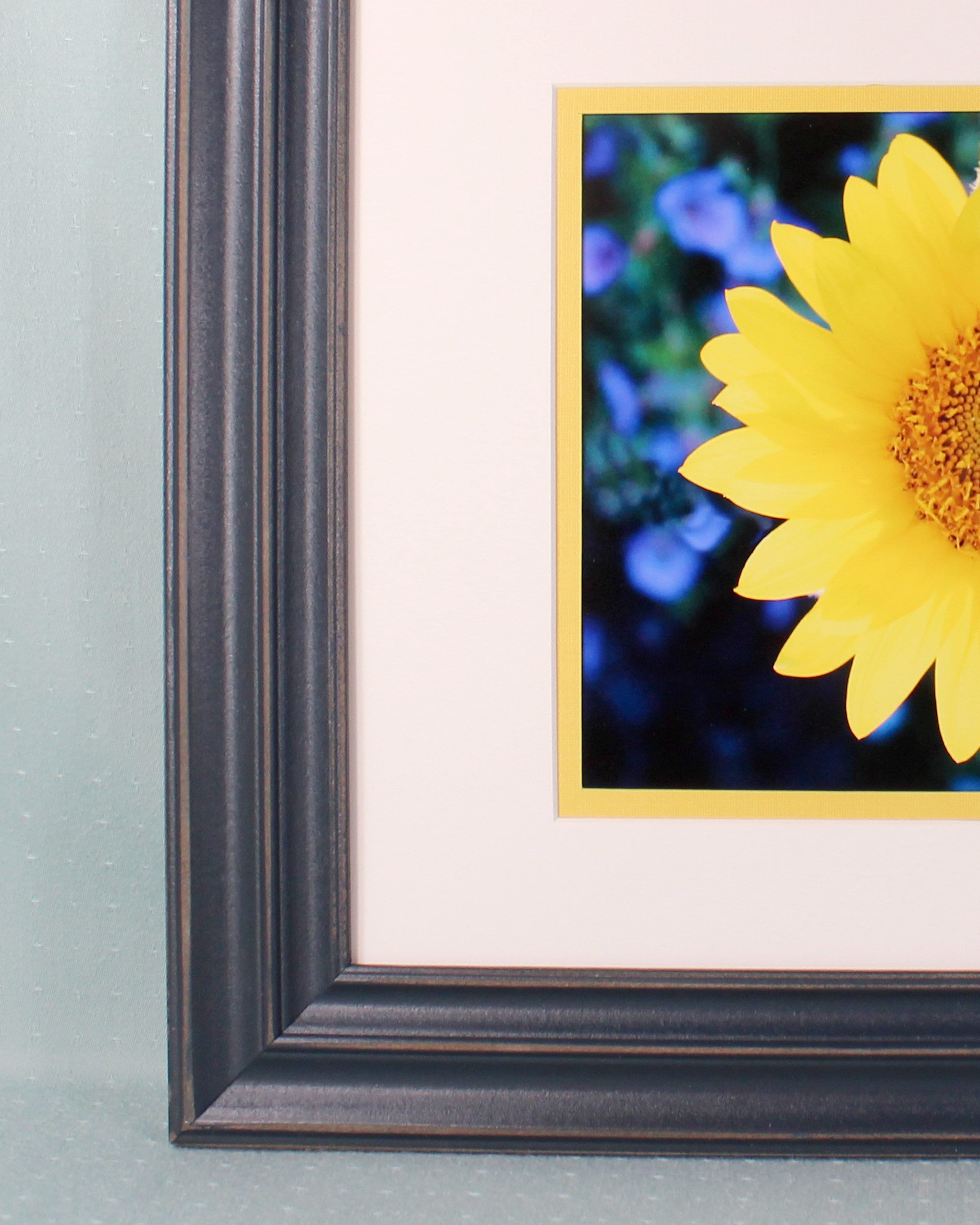Framed and Matted Original 8x10 Photograph in Blue Distressed - Etsy