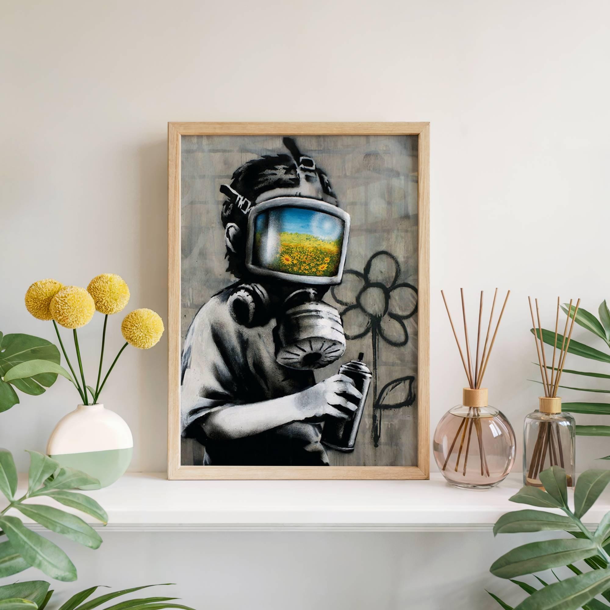 Banksy Mask Art