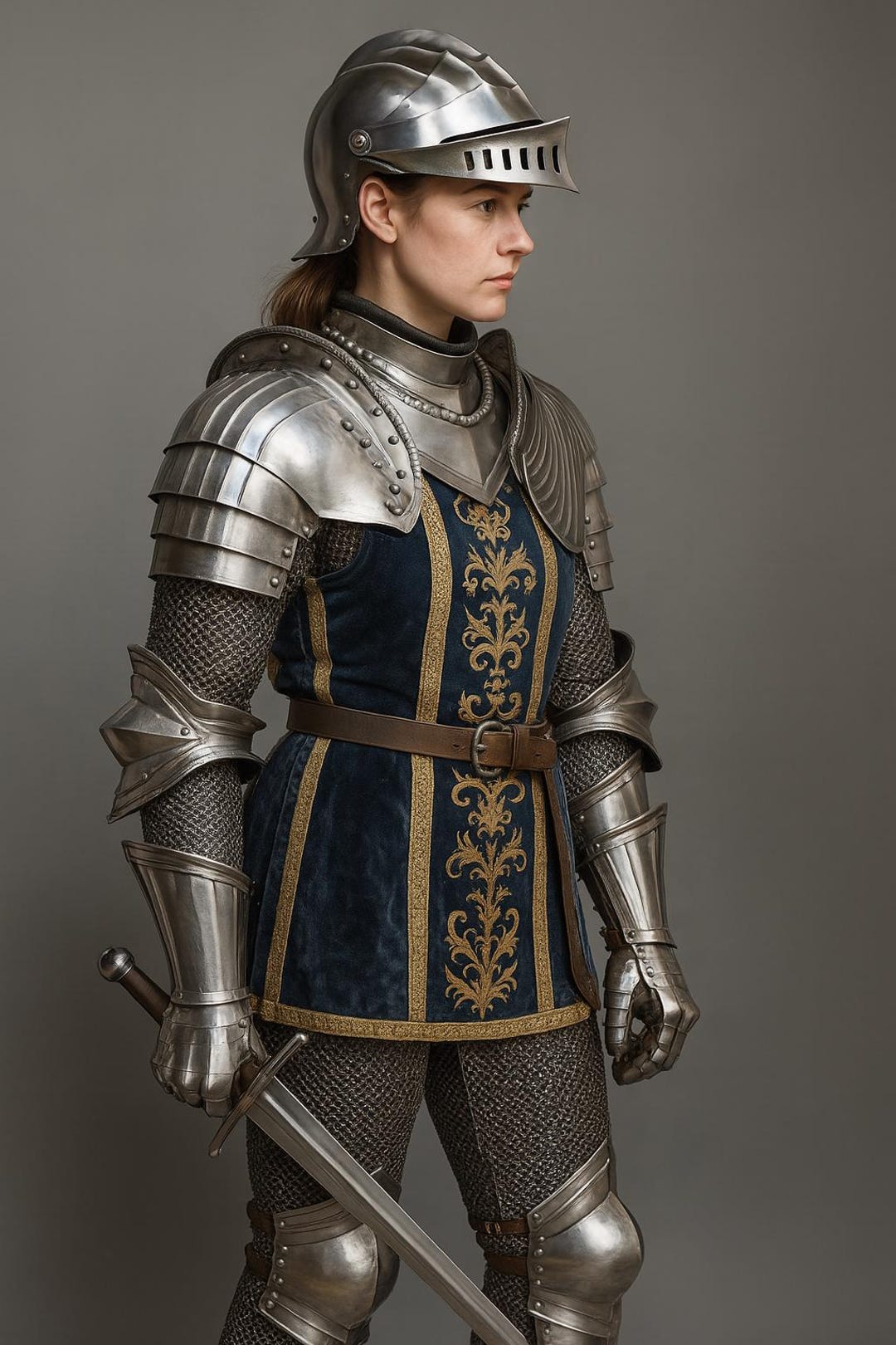 Dark Soul Chainmail Armor Suit - German Gothic Women’s Cuirass Armor ...