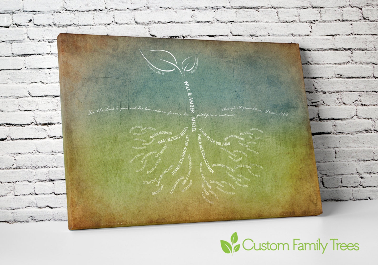 These Roots Run Deep - Custom Family Tree Art - Etsy