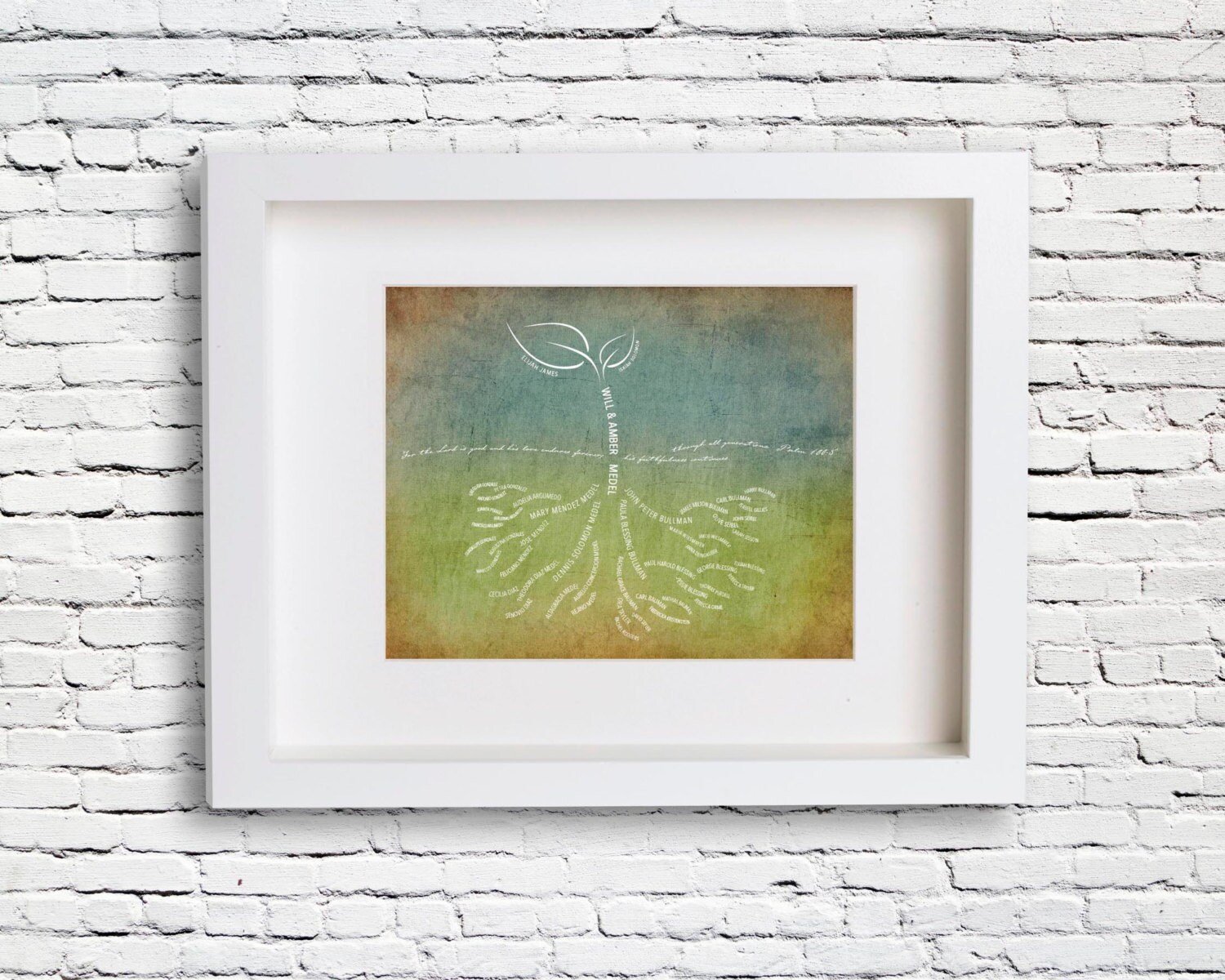These Roots Run Deep - Custom Family Tree Art - Etsy