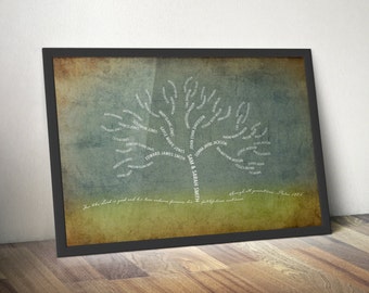 These Roots Run Deep - Custom Family Tree Art - Etsy