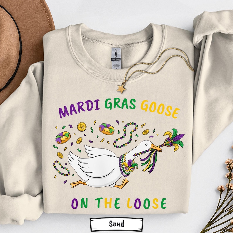 Comfort Colors© Mardi Gras 2026 Silly Goose on the Loose Shirt, New ...