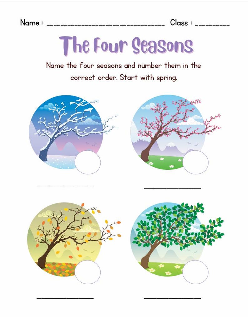 Colorful Weather Vocabulary Worksheet for Kids – Printable PDF, Fun ...