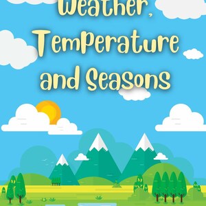 Colorful Weather Vocabulary Worksheet for Kids – Printable PDF, Fun ...