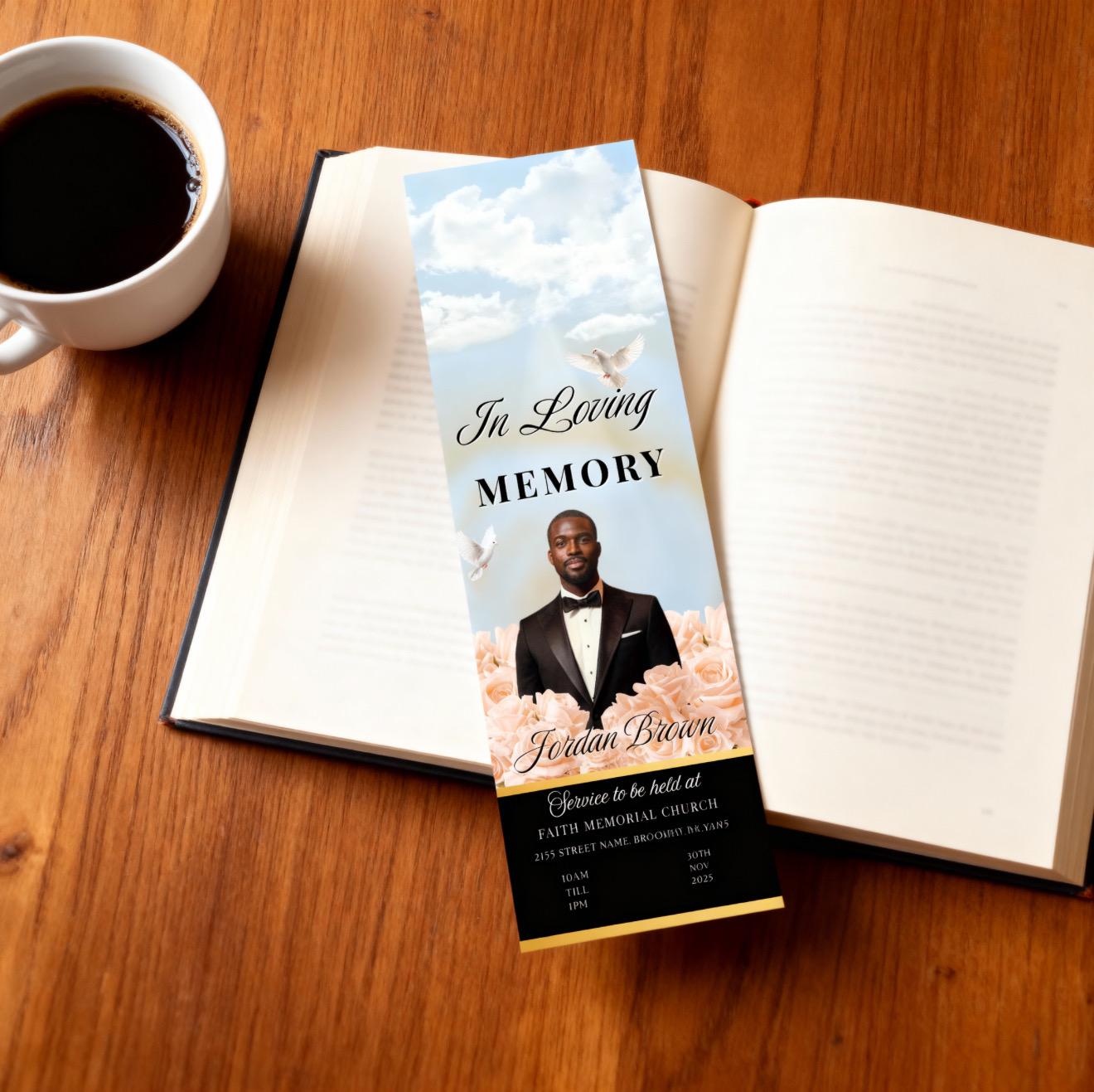 In Loving Memory Bookmark – Memorial Keepsake - Etsy