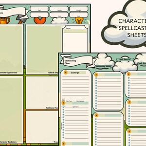 Cosy Cottagecore Dnd 5E Character Sheet for Dungeons and Dragons - Etsy ...
