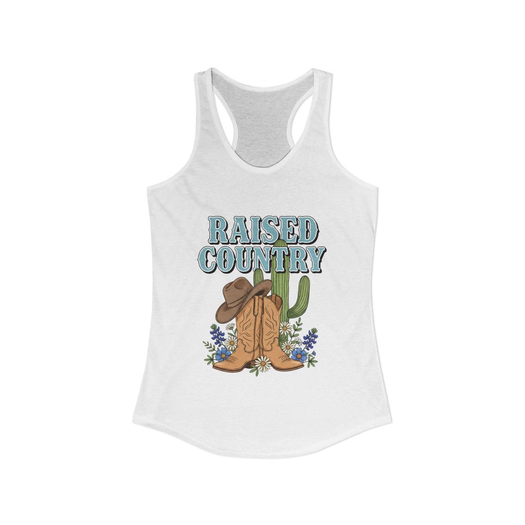 Raised Country Western Tank Top | Racerback Country Country - Etsy