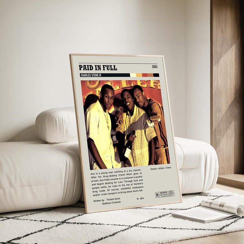 Paid and Full Poster - Etsy